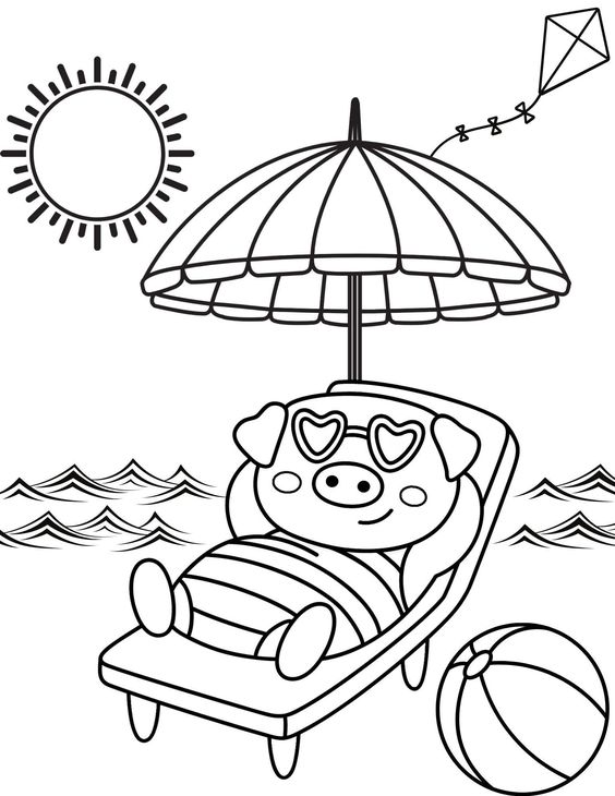 Poletje in brezplačne pobarvanke za otroke - Trideseta